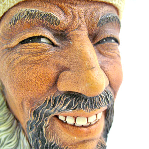VINTAGE BOSSONS CHALKWARE 1966 HIMALAYAN MAN ENGLAND HEAD | TropicalFeel